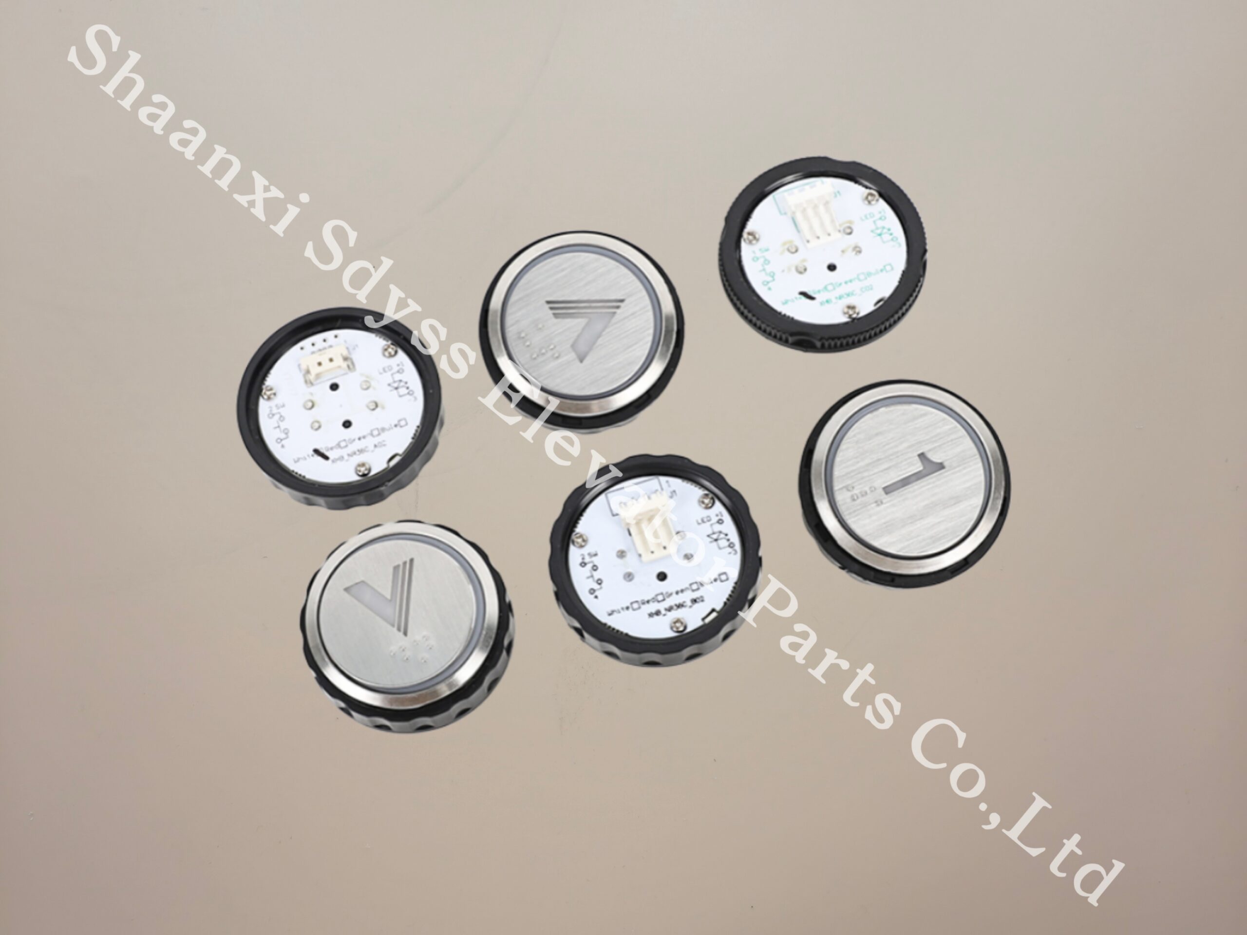 The external call button XHB-NR36C-A02 of the circular elevator car is ...