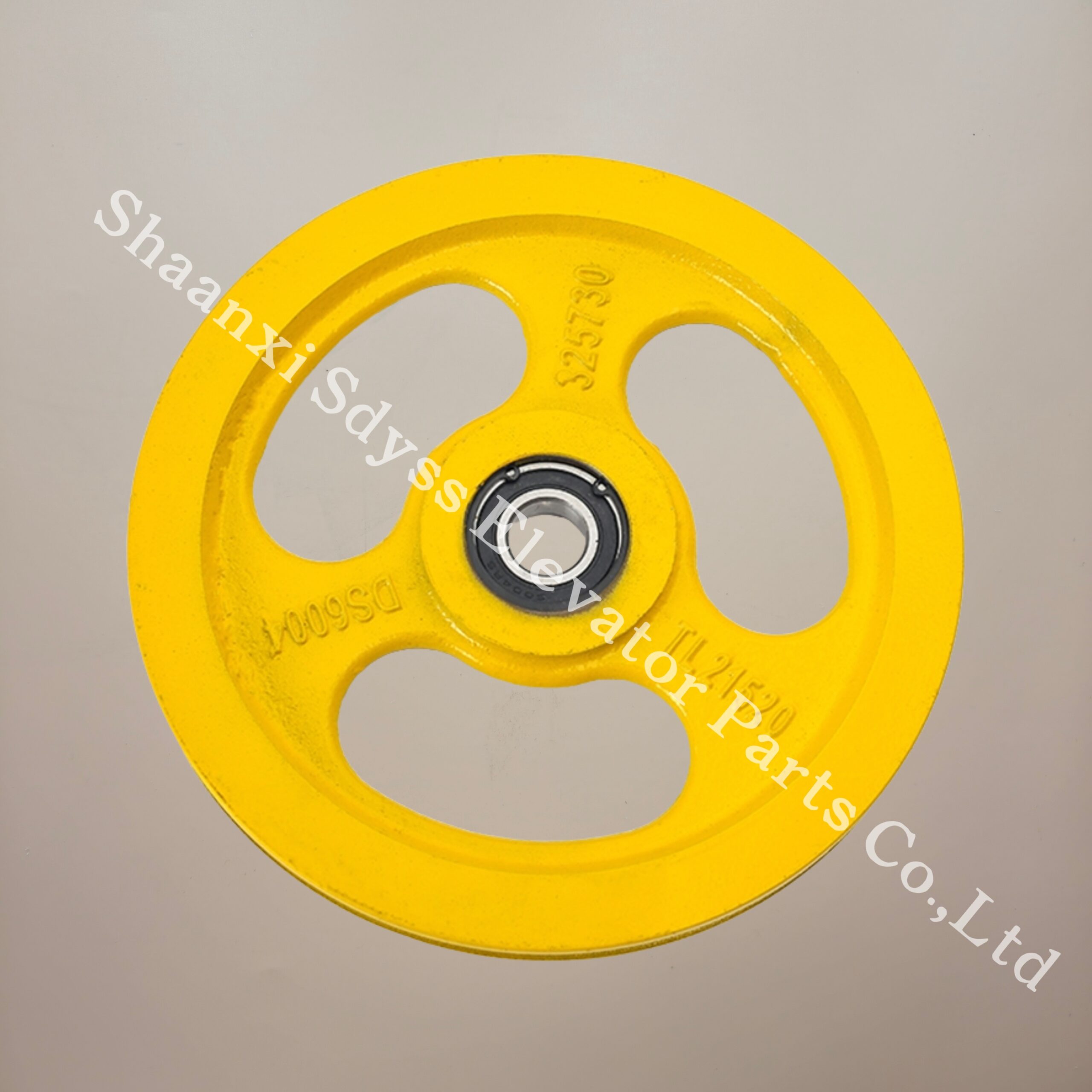 Elevator tension wheel 265/215*20*6004 pit rope wheel tensioning device ...